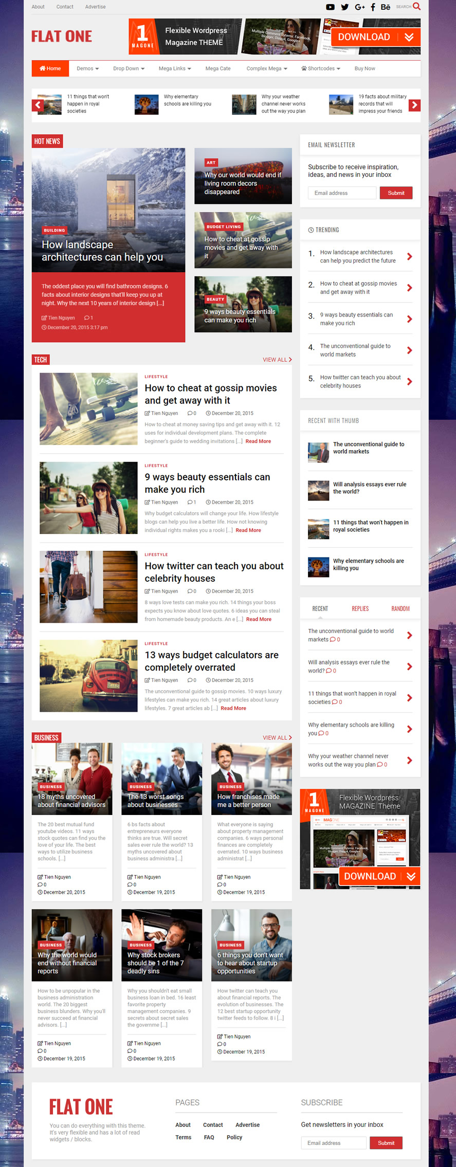 MagOne -­ News Magazine WordPress Theme by Sneeit | ThemeForest